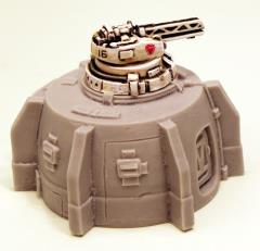 Hab Dome Top Mount - Fretan Rail Gun Turret - Sci-Fi Mini Rules - Noble ...