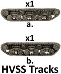 HVSS Sherman Tracks - FoW WWII USA 15mm - Noble Knight Games