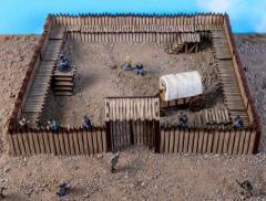 Wild West Stockade Fort (Pre-Painted) - 28mm Ruins & Obstacles - Noble ...