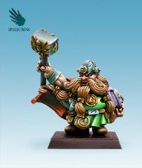 Dwarf Rune Priest w/Hammer - Umbra Turris Heroes 28mm - Noble Knight Games