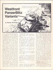 PanzerBlitz - Westfront Variants (Reprint Edition) - Wargame - Noble ...