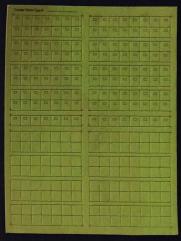 SPI Counter Sheet - Type B (Green) - Wargame - Noble Knight Games