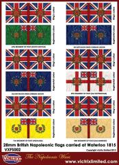 Flag Sheet - British Napoleonic Flags Carried at Waterloo 1815 #1 ...