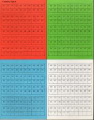 SPI Counter Sheet - Type A (Full Sheet, Bright Colors) - Wargame ...